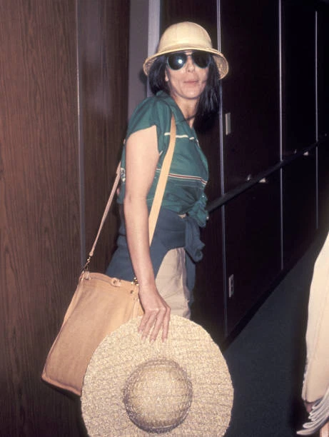 SINGER CHER ON March 13 1977 arrives at the Los Angeles Internatio- Old ...