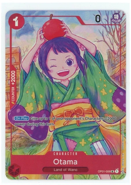 ONE PIECE TCG Set 1° anniversario Otama OP01-006 UC insolito ologramma ...