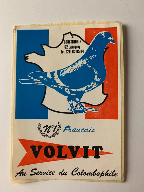 STICKER VOLVIT N°1 Francais Au Service Du Colombophile EUR 6,99 ...