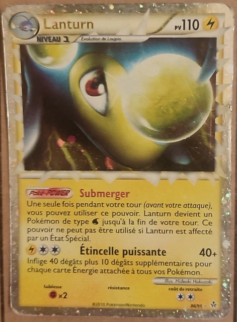 CARTE POKÉMON LANTURN Prime 86/95 HeartGold & SoulSilver Déchaînement 2010 FR EUR 11,90 ...