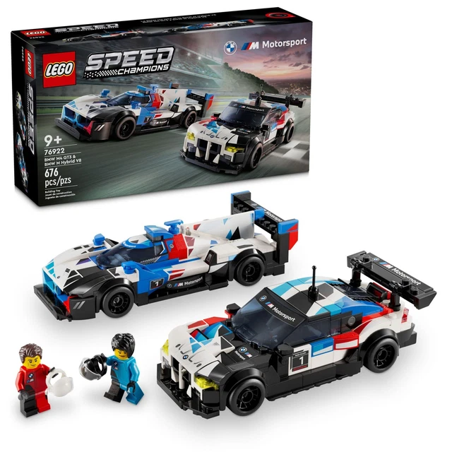 LEGO SPEED CHAMPIONS BMW M4 GT3 & M Hybrid V8 Race Cars, Multicolor £64 ...