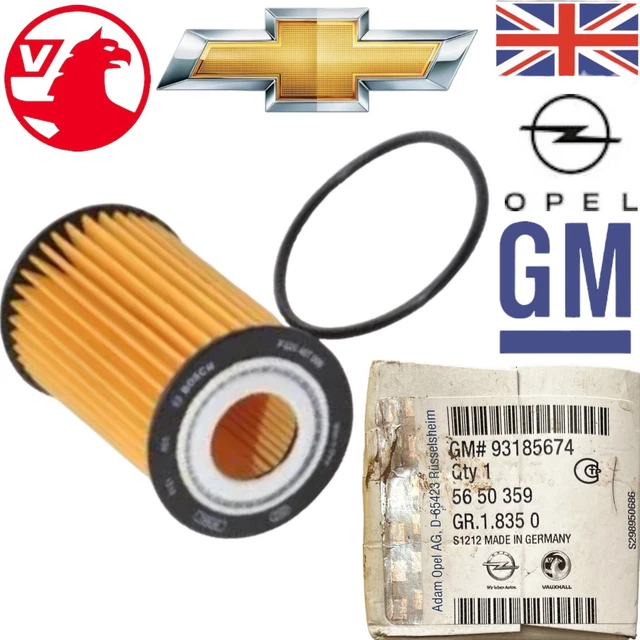 ORIGINAL CHEVROLET GM Vauxhall Opel 93185674 Oil Filter -Rare See ...