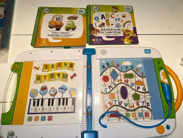 LEAP FROG LEAP START Interactive Learning System Pad W/ 4 Books $34.95 ...