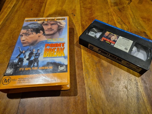 POINT BREAK 1991 Patrick Swayze VHS Tape Big Box Clam PAL Video $39.00 ...