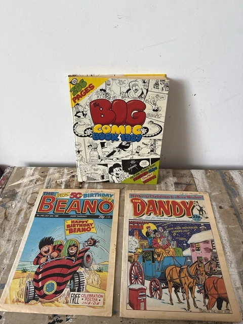 VINTAGE 1980S BRITISH Comic Bundle Beano Dandy Big Comic Book Annual ...