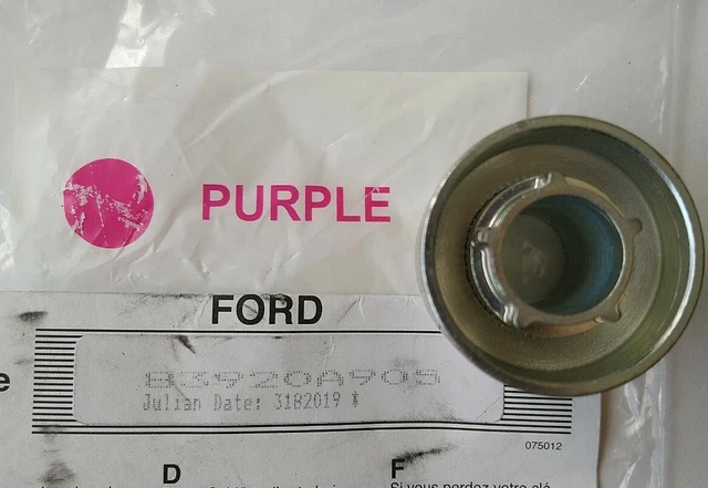 GENUINE FORD LOCKING WHEEL NUT BOLT KEY HEX 21mm CIRCLE PURPLE code ...