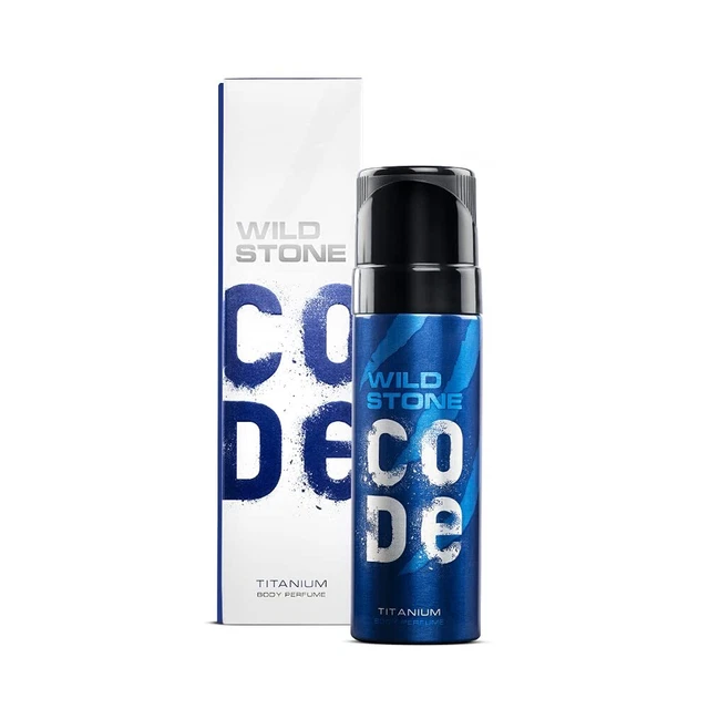 WILD STONE CODE Titane No Gas Corps Parfum pour Hommes 150ml EUR 21,08 ...