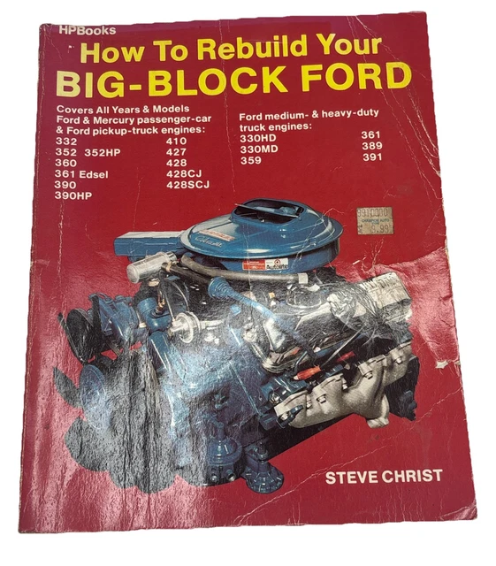 VTG HPBOOKS HOW To Rebuild Your Big-Block Ford Cars & PU Trucks Steve Christ £17.41 - PicClick UK