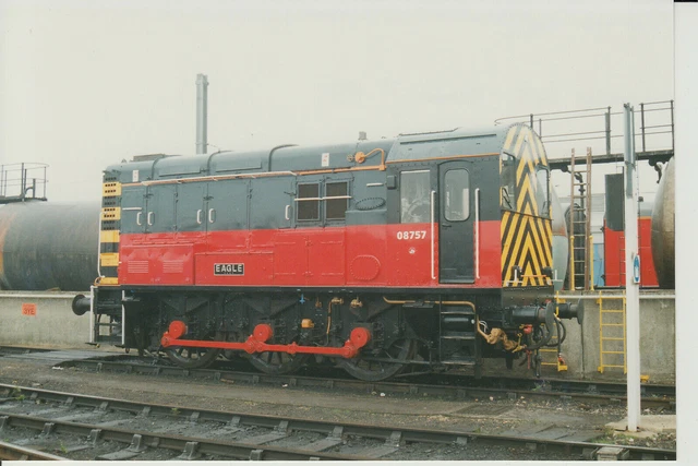 RAILWAY TRAIN PHOTOGRAPH Class 08 08757 Cambridge Depot 07/11/93 £2.75 ...