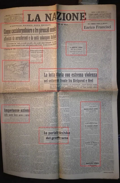 WW2 *THE SICILIAN Population Hostile To The British Invaders * N.3423 £ ...