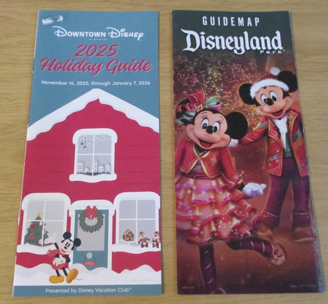 NOVEMBER 14, 2025-JANUARY 7, 2026 HOLIDAY GUIDE~MAP~DISNEYLAND~Downtown ...