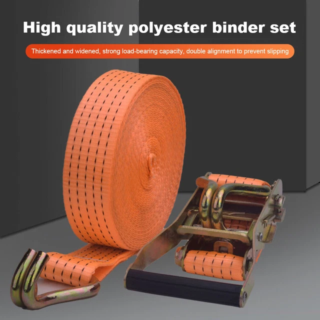 CARGO ROPE TIGHTENER 40mm Load Winch Towing Rope Ratchet Tie Down (6M ...