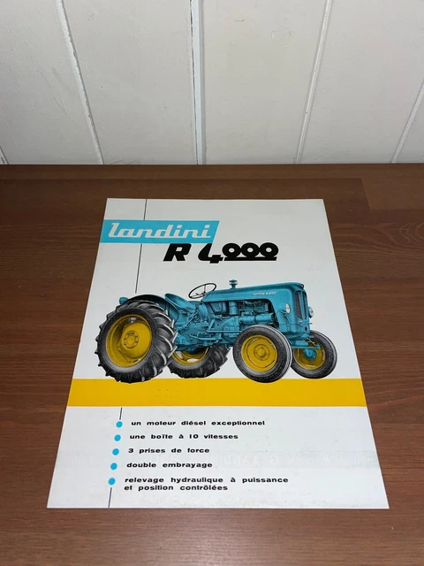 BROCHURE PROSPEKT PROSPECTUS TRACTEUR LANDINI R4000 trattore-massey ...