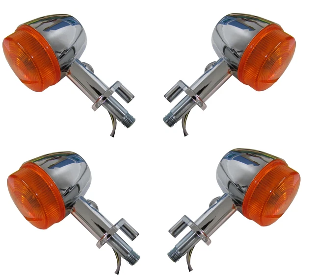 TURN SIGNALS COMPLETE Set of 4 Front & Rear For Honda CB 50 Dream 1997 ...
