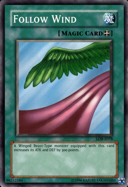 FOLLOW WIND LOB-E078 Yugioh £1.29 - PicClick UK