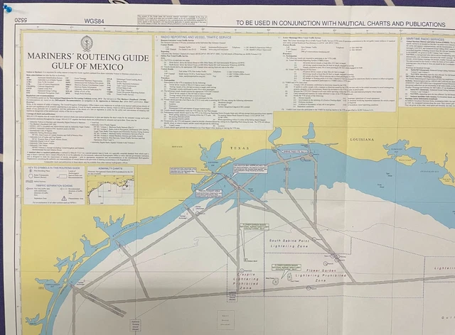 ADMIRALTY 5520 MARINERS ROUTEING GUIDE GULF OF MEXICO Map Chart ...