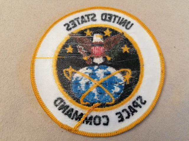ORIGINAL AUFNÄHER PATCH NASA UNITED STATES SPACE COMMAND Logo 10 cm ca ...