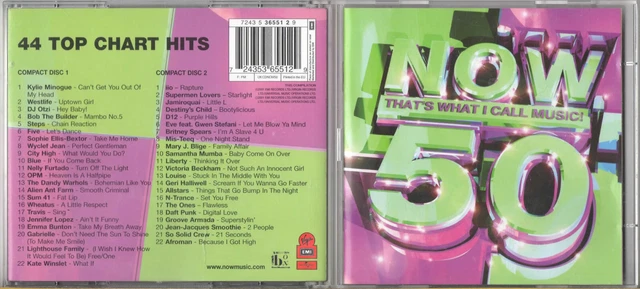 NOW THAT'S WHAT I CALL MUSIC 50 - 2 x CD Album (2001) *FREE UK POSTAGE ...
