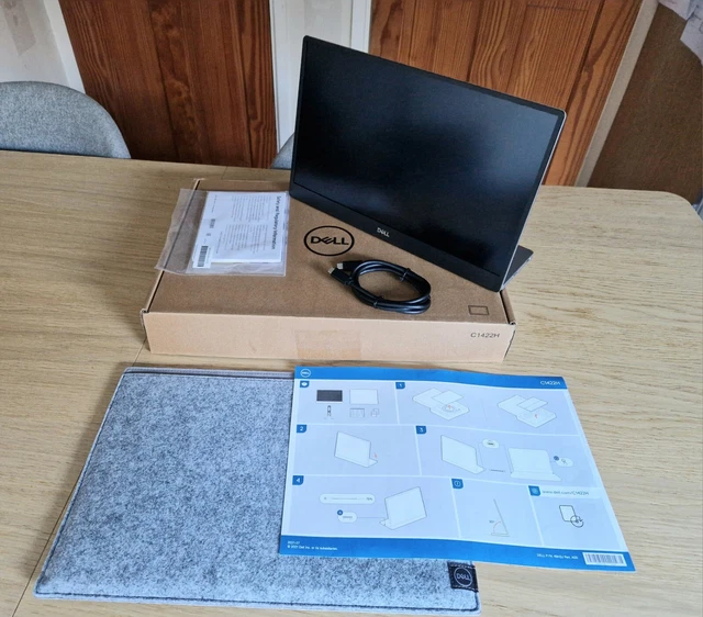 DELL C1422H 14& FHD IPS LED Portable Monitor £160.00 - PicClick UK