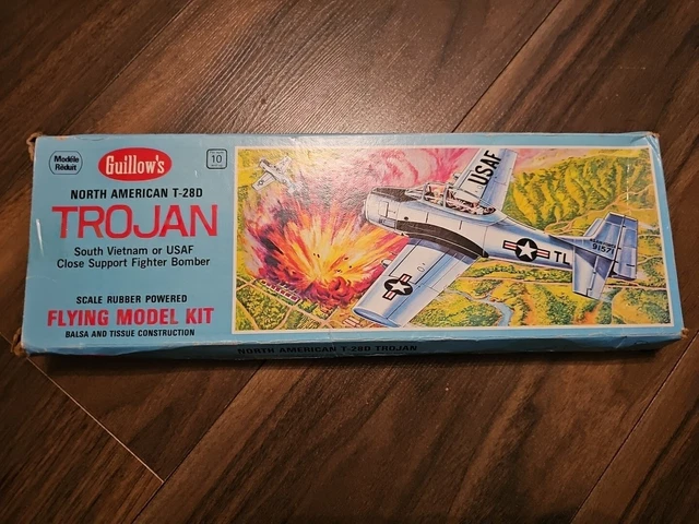 GUILLOWS NA TROJAN Balsa Scale Model Aircraft Kit G901 £19.99 - PicClick UK