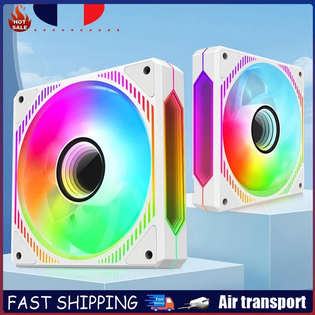 PC RADIATOR 5V 3PIN ARGB 12V 4PIN PWM 120mm Luminous Case Fan (Reverse ...