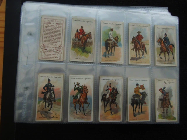 ONE COMPLETE SET Cigarette Cards Players Riders Of The World £8.50 ...