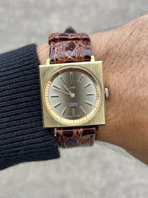 VINTAGE UNO 17 Jewels Incabloc Gents Watch 1960s Swiss Made Rare ...