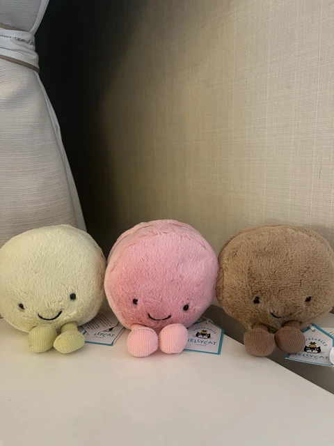JELLYCAT MACARON SET- Mia, Mona & Max BNWT £90.00 - PicClick UK