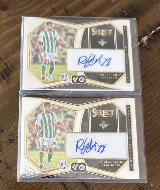 2023-24 PANINI SELECT La Liga Rodri Sanchez signatures pitchside argent ...
