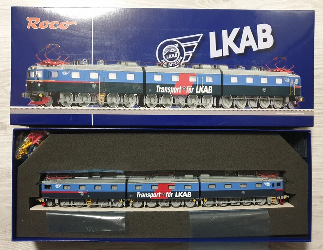 ROCO 63755 E-LOK Transport för LKAB 1223-1241-1224 Erzbahn SJ Digtal ...