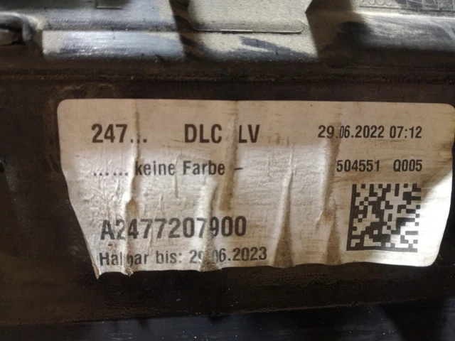 MERCEDES EQA TABLEAU Avant Gauche Année 2021 A2477207900/A247279200 ...