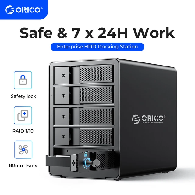 ORICO 5 BAY Raid USB3.0 to SATA External Hard Drive Enclosure for 3.5 ...