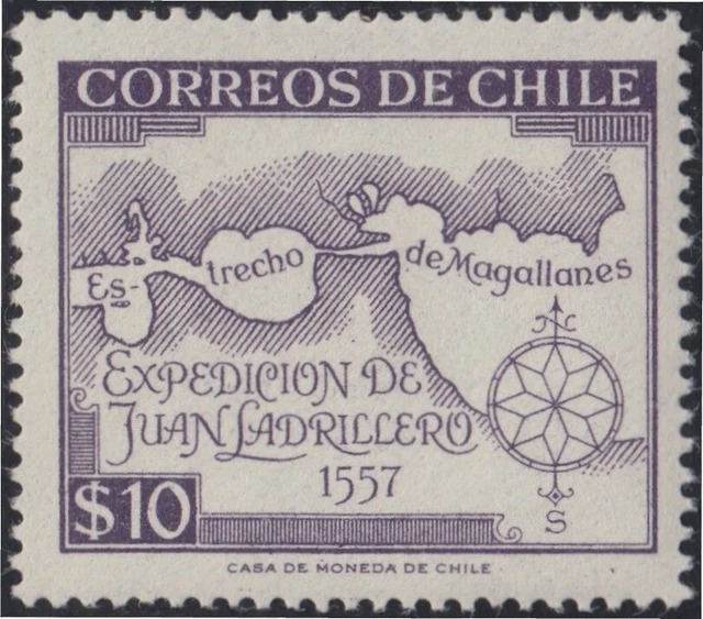 CHILI 277 1959 400 Ans de La Expedition Juan Ladrillero MH EUR 1,29 ...