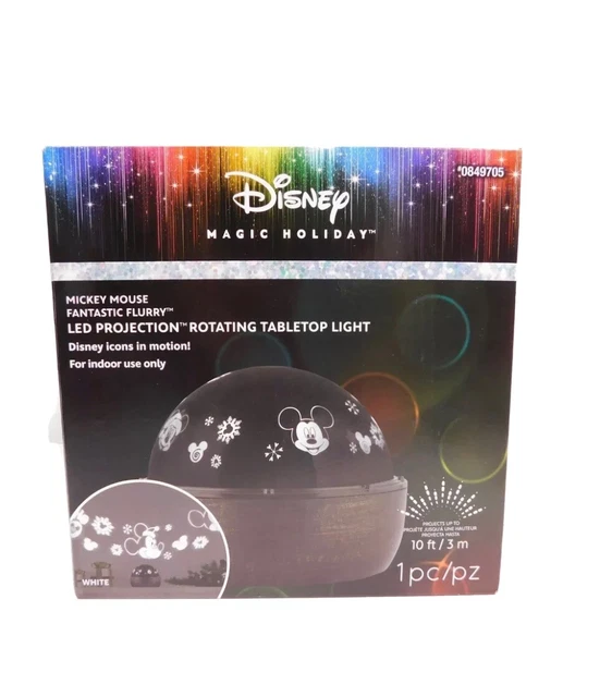 DISNEY MICKEY MOUSE Magic Holiday Fantastic Flurry LED Tabletop ...