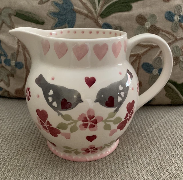 BN,DISCONTINUED,1ST EMMA BRIDGEWATER ‘Love Birds’ 1.5 Pint Jug 2022 £39 ...