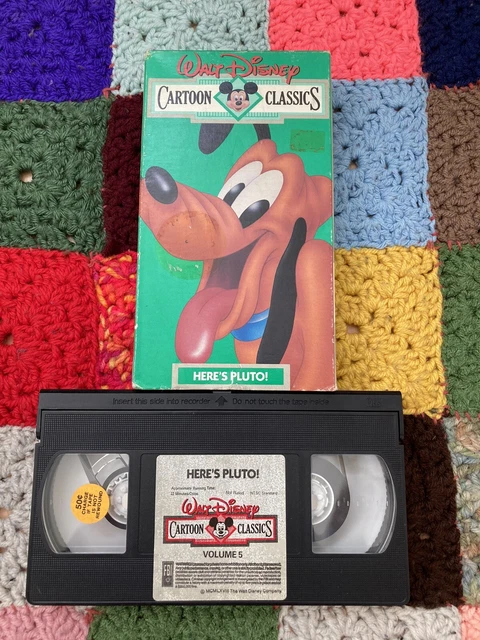 WALT DISNEY CARTOON Classics VHS Vol 5 Heres PLUTO vtg 1940s 40s ...