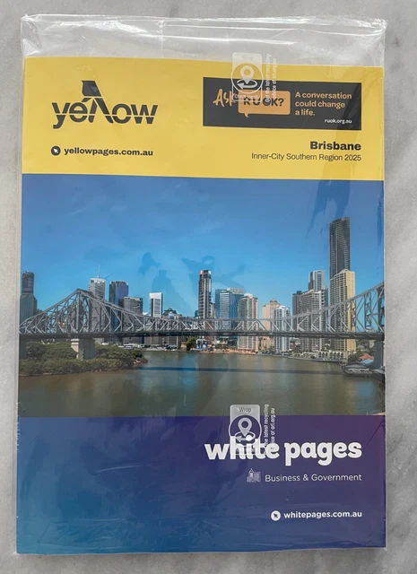 YELLOW WHITE PAGES Brisbane Inner-City Southern Region 2025 Business ...
