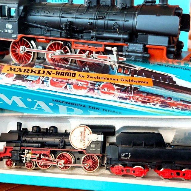 NEU ANTIQUITÄT ANTIK H0 1:87 Märklin Dampflok Tender P8 HAMO 8398 DB ...