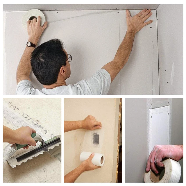 30M SCRIM TAPE Plasterers Mesh Plastering Plasterboard Wall Joint Fibre ...