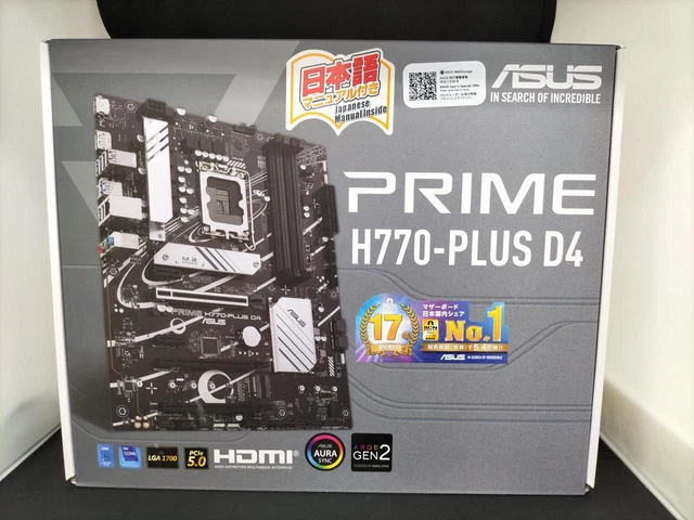 ASUS PRIME H770-PLUSD4 Motherboard £204.45 - PicClick UK