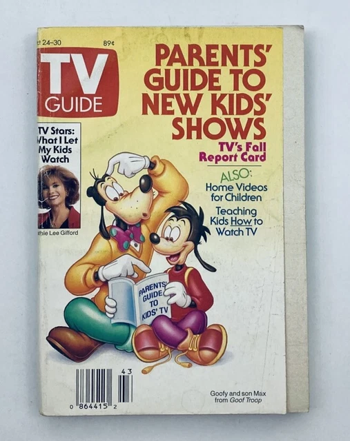 TV GUIDE MAGAZINE October 24 1992 Goofy and Max Chicago Metro Ed. No ...