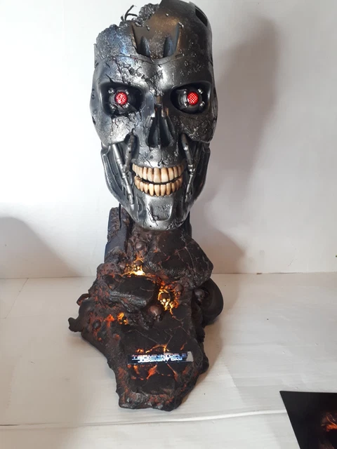 BATTLE DAMAGED TERMINATOR 2 Judgement Day Mask Endoskull Pure Arts T ...
