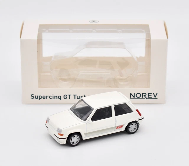 RENAULT SUPERCINQ GT Turbo Blanche 1988 NOREV JET-CAR 1/43 510538 EUR ...