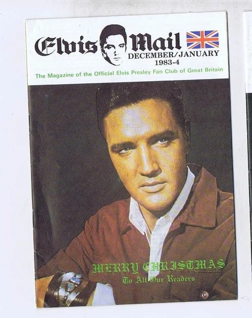 Elvis Presley Elvis Mail Official Presley Fan Club Magazine Dec 1983