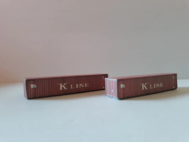 N SCALE SHIPPING containers 2 K LINE 40' $6.95 - PicClick