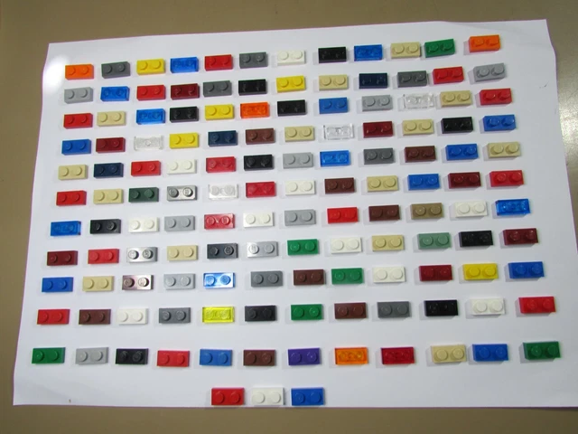 135 GENUINE LEGO 1 x 2 TILES - BULK JOB LOT £1.45 - PicClick UK