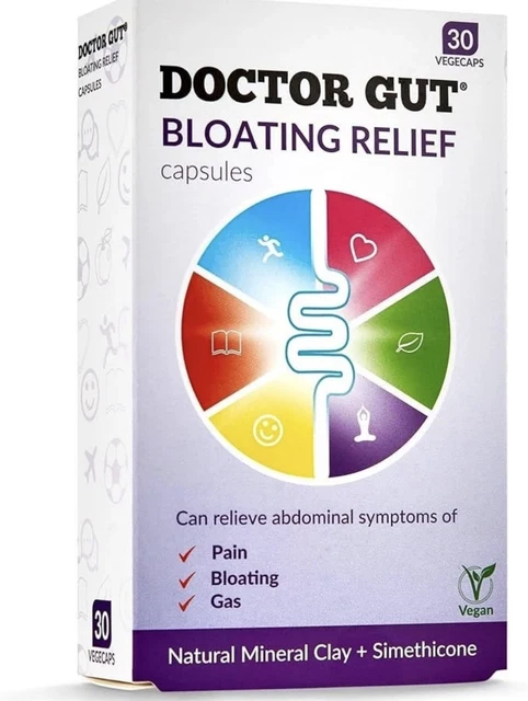 DR GUT- Doctor Gut Bloating Relief - 30 Capsules £10.23 - PicClick UK