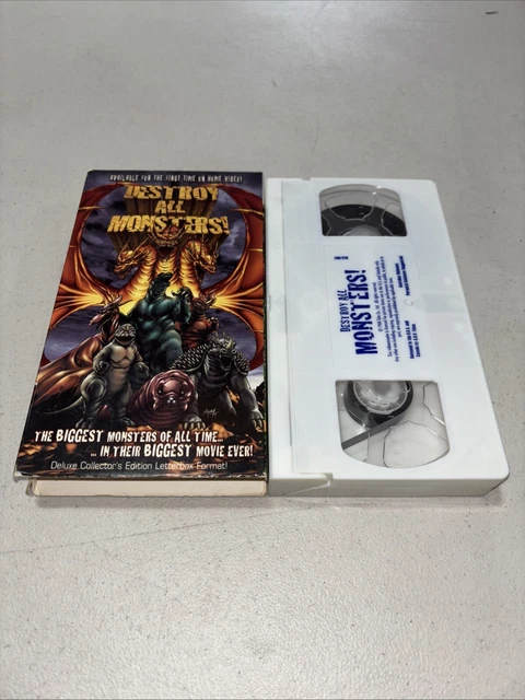 DESTROY ALL MONSTERS! VHS - Deluxe Collector's Edition Letterbox Format ...