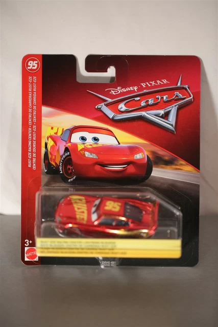 DISNEY PIXAR CARS LIGHTNING McQUEEN with RACING WHEELS #95 Rust-Eze WGP ...