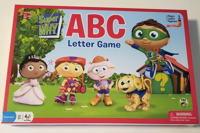 SUPER WHY ABC jeu de lettres PBS enfants marionnettes à doigts le ...